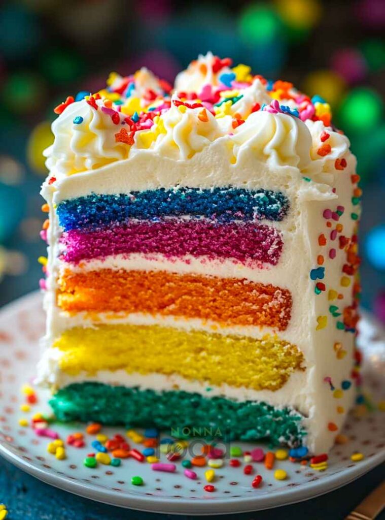 Rainbow Cake: A Colorful Delight for Any Celebration - NonnaFood