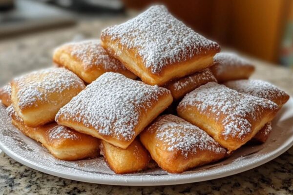 Mardi Gras Beignets with Powdered Sugar