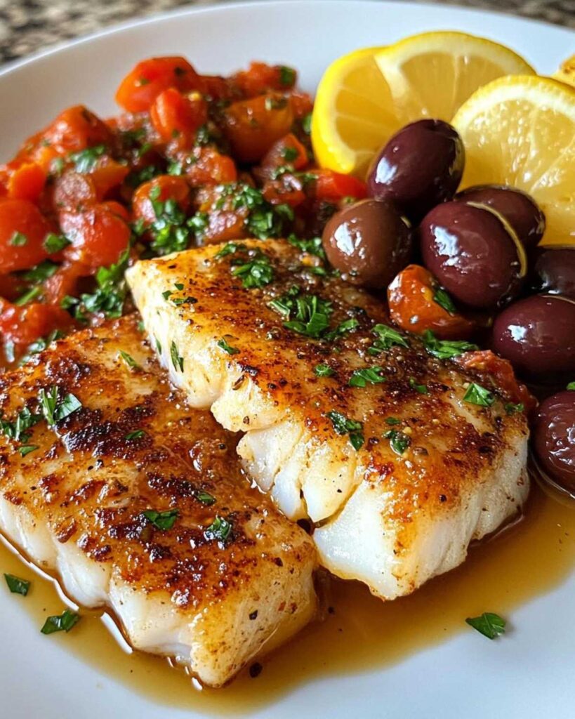 Pan-Seared Cod with Tomatoes & Olives: 4 Steps to Delight - NonnaFood