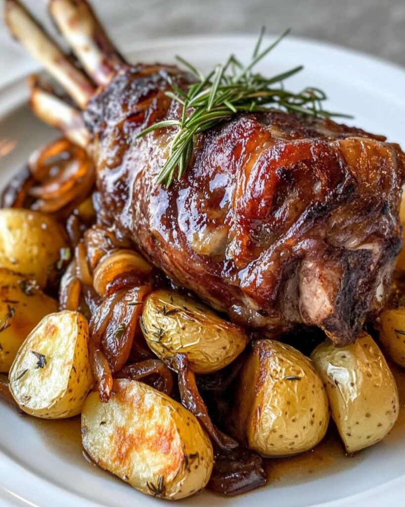 Lamb Shank with Roasted Potatoes: 5 Steps to Cozy Delight - NonnaFood
