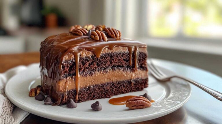 Turtle Caramel Cake Recipe: 5 Layers of Sweet Joy - NonnaFood