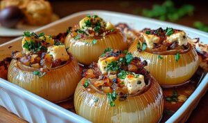 Greek Stuffed Onions – Rich Mediterranean Comfort in 1 Dish