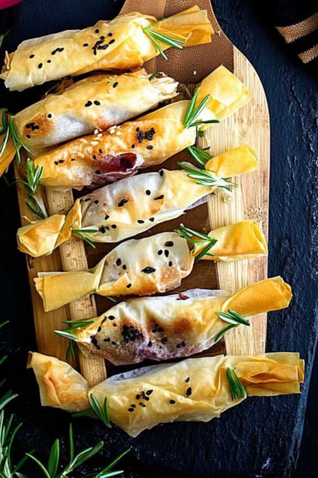 Cranberry and Brie Filo Crackers Recipe