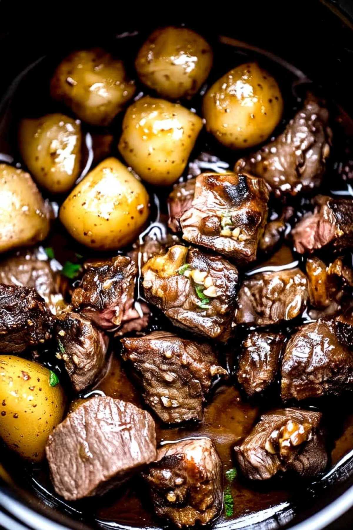 Crockpot Garlic Butter Steak Bites – Easy 4 Hour Recipe
