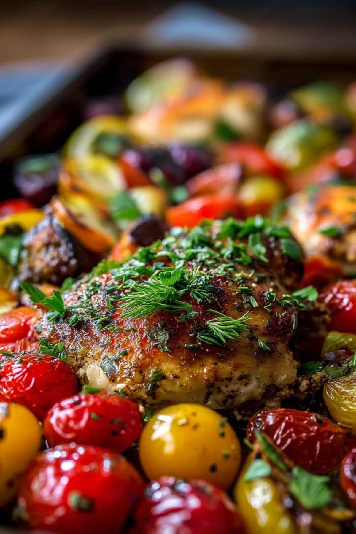 Greek Sheet Pan Chicken – Ready in 55 Minutes