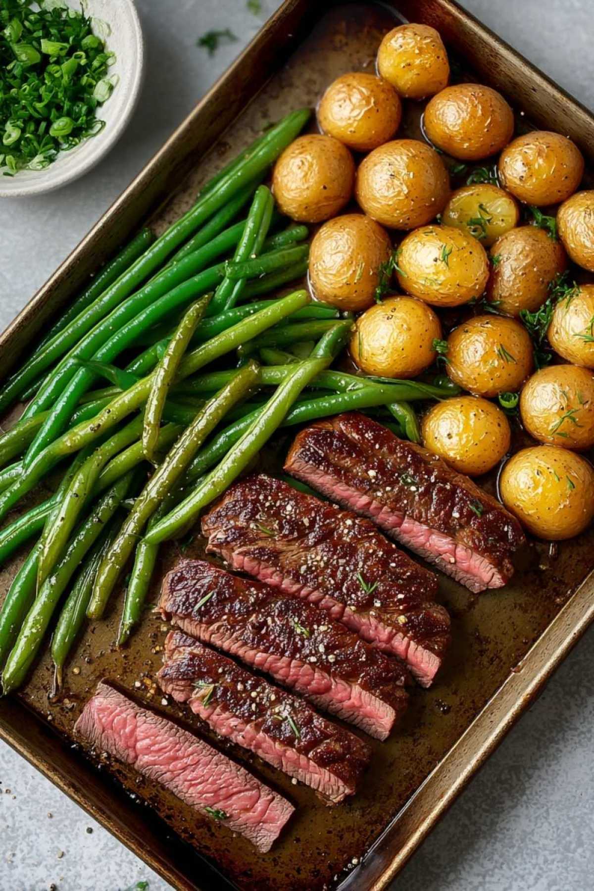 Herbed Steak Sheet Pan Dinner in 30 Minutes Flat
