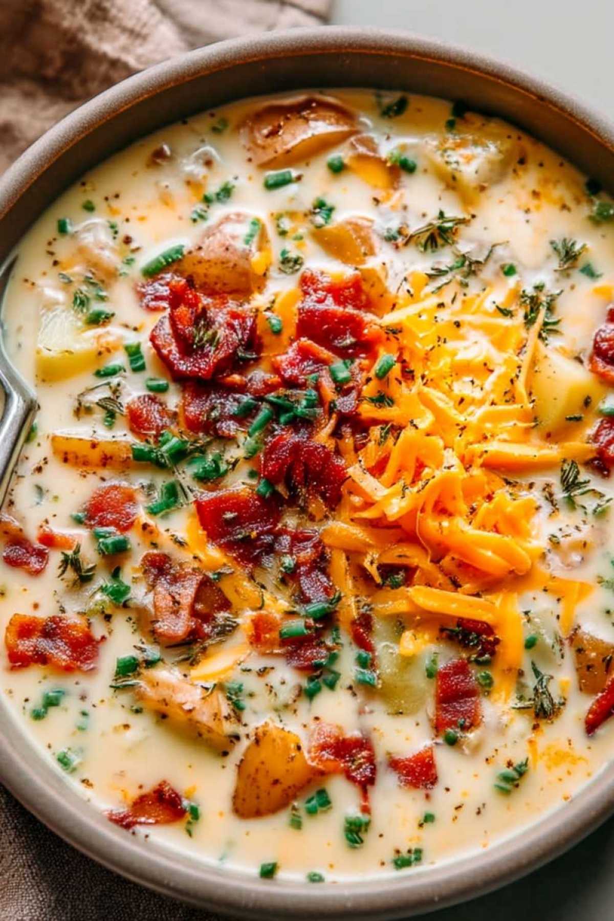 Outback Potato Soup Classic – Creamy, Bacon & Cheese Loaded