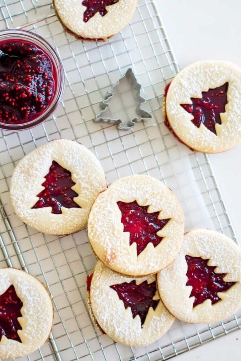 Raspberry Linzer Cookies – Beautiful & Buttery