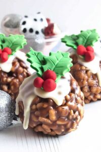 Rice Krispie Christmas Puddings – No-Bake Holiday Fun