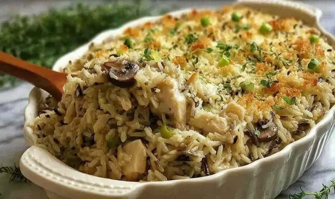 Chicken Wild Rice Casserole Recipe: Easy Comforting Dinner (8 Servings)