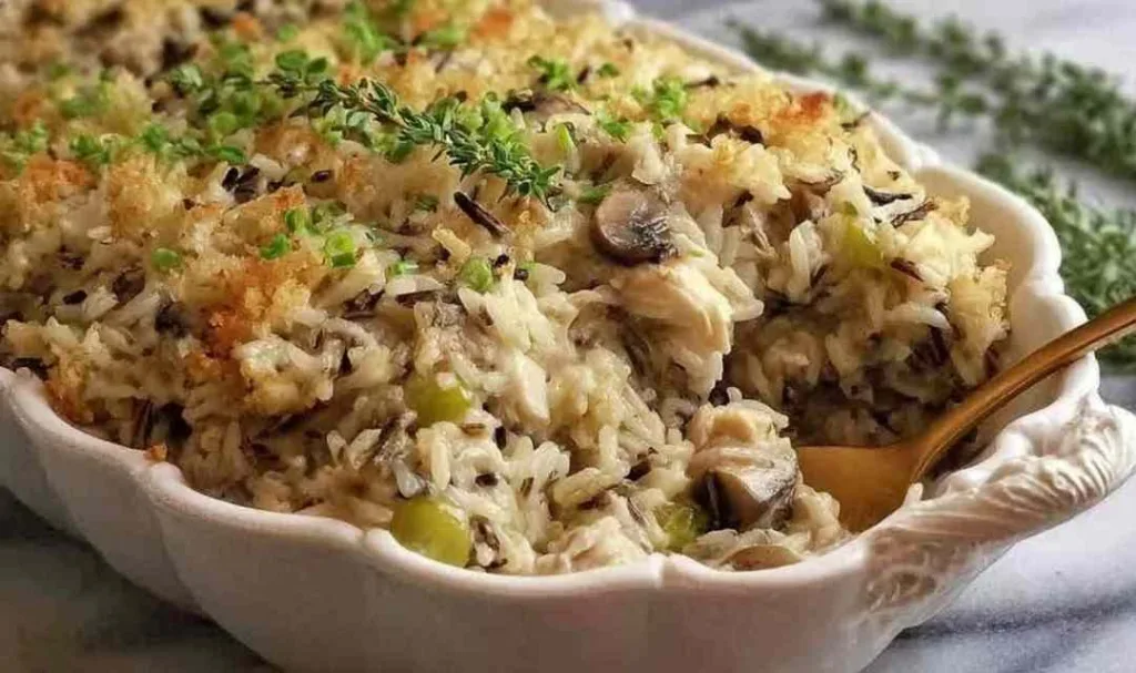 Chicken Wild Rice Casserole Recipe: Easy Comforting Dinner (8 Servings)
