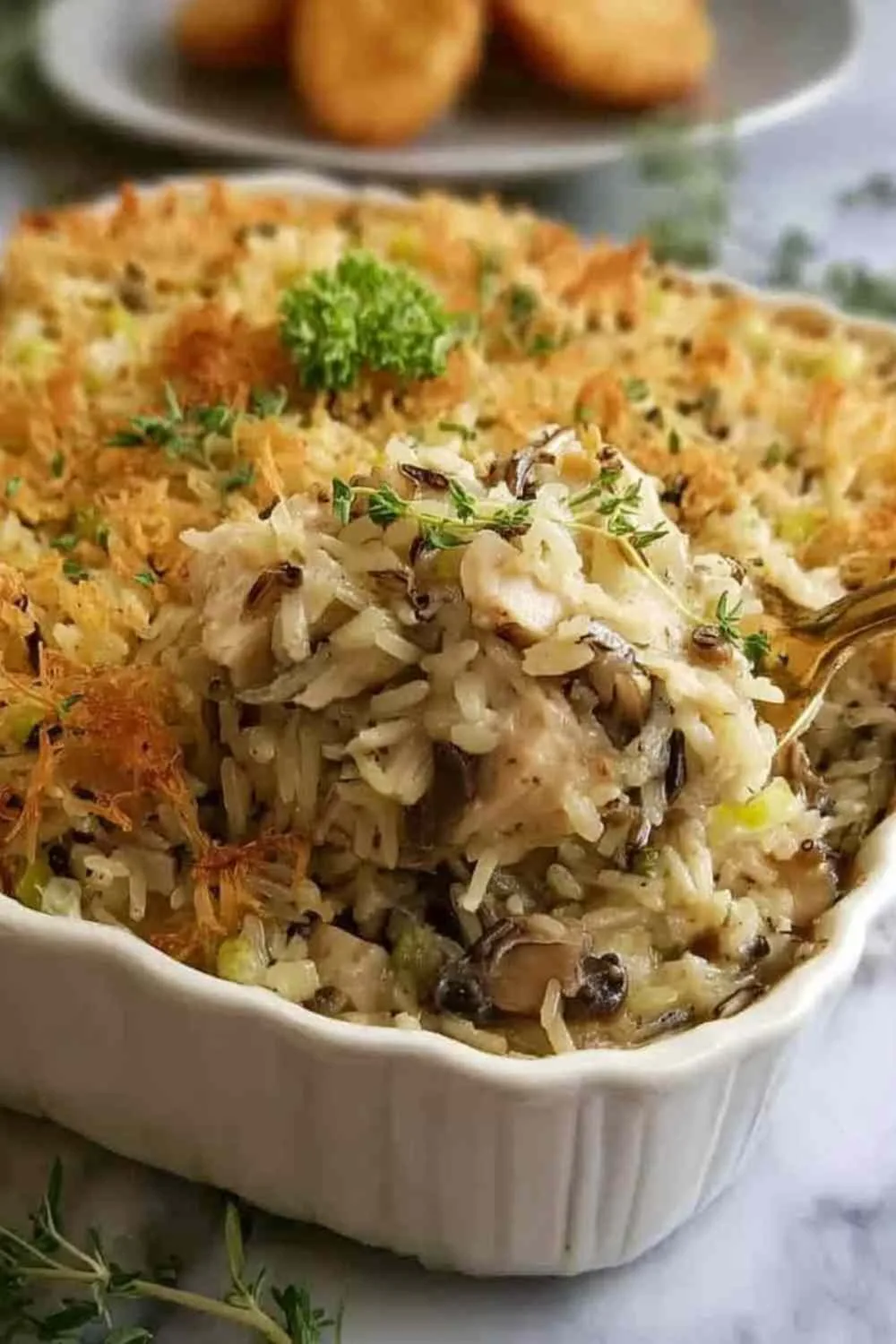 Chicken Wild Rice Casserole Recipe: Easy Comforting Dinner (8 Servings)