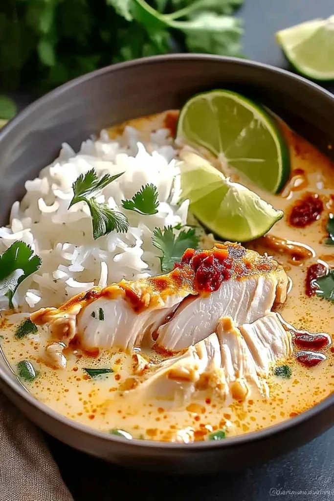 Coconut Chicken Brothy Rice Recipe (Easy One-Pot, 45 Min)