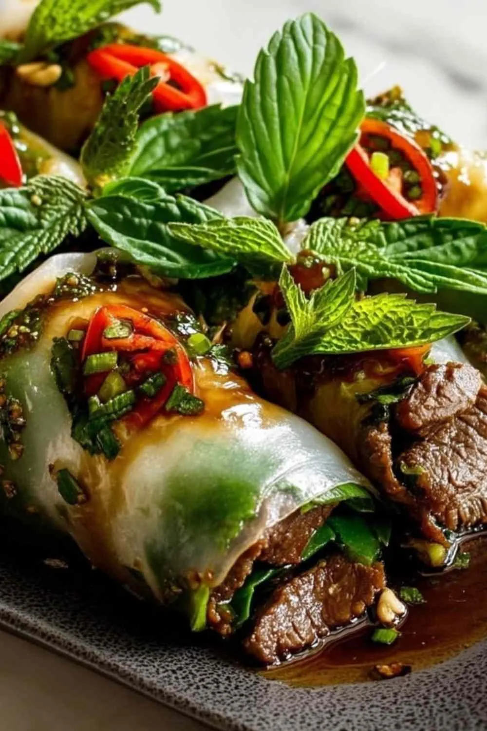 High Protein Thai Basil Beef Rolls Recipe - Fresh & Bold in 30 Minutes