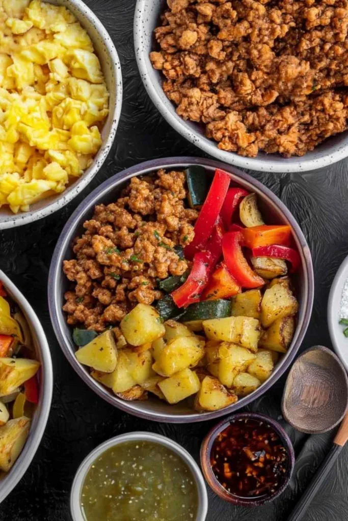 Meal Prep Breakfast Bowls Recipe (42g Protein) Easy & Healthy