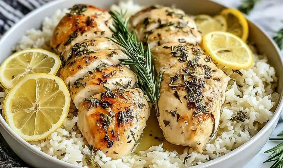Slow Cooker Lemon Herb Chicken and Rice: Easy 5-Ingredient Weeknight Dinner