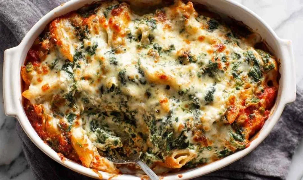 Spinach Ricotta Pasta Bake (Easy Weeknight Dinner)